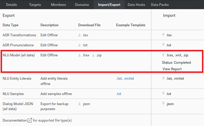 Importing files | Nuance Mix