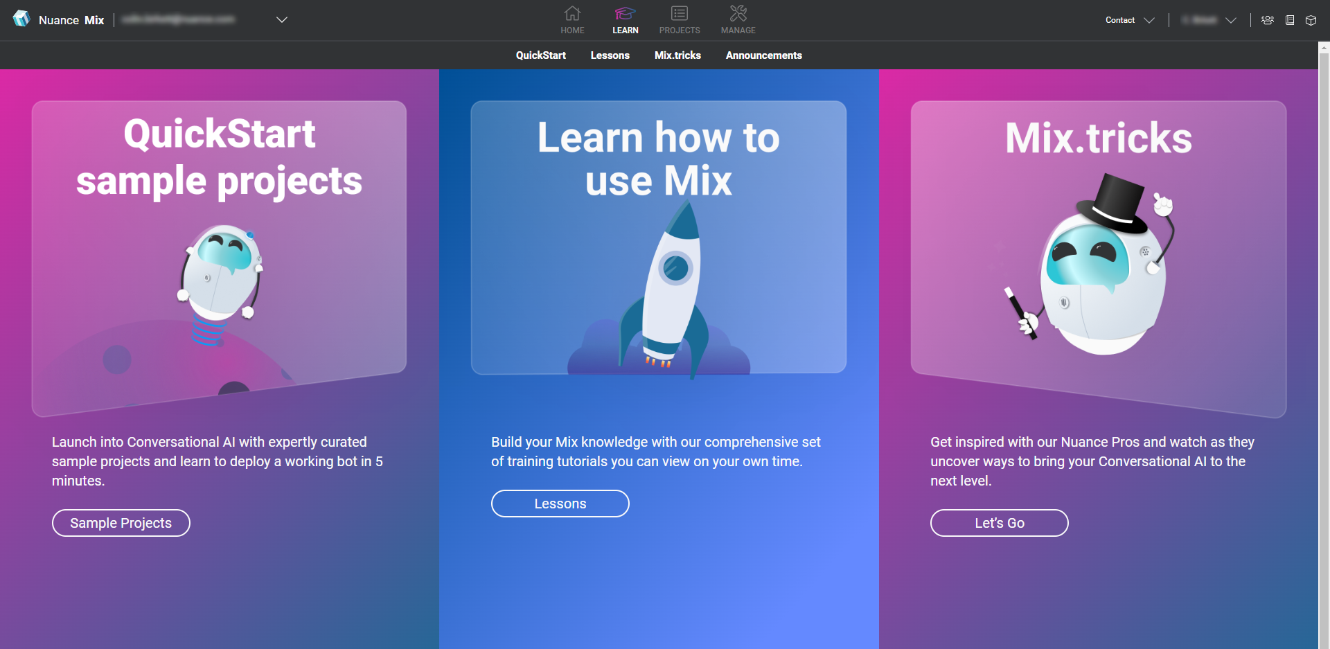 Learning about Mix | Nuance Mix