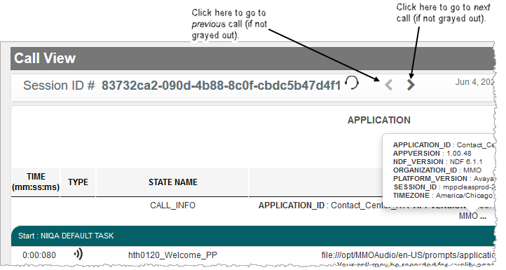 [Simple Call Viewer] - Call View page